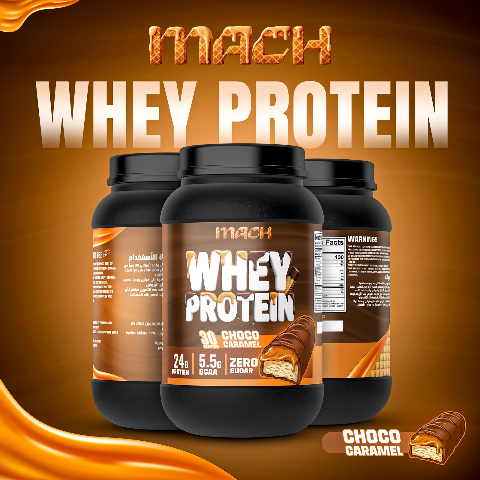 Mach Whey Mix - Choco Caramel - 30 Serv